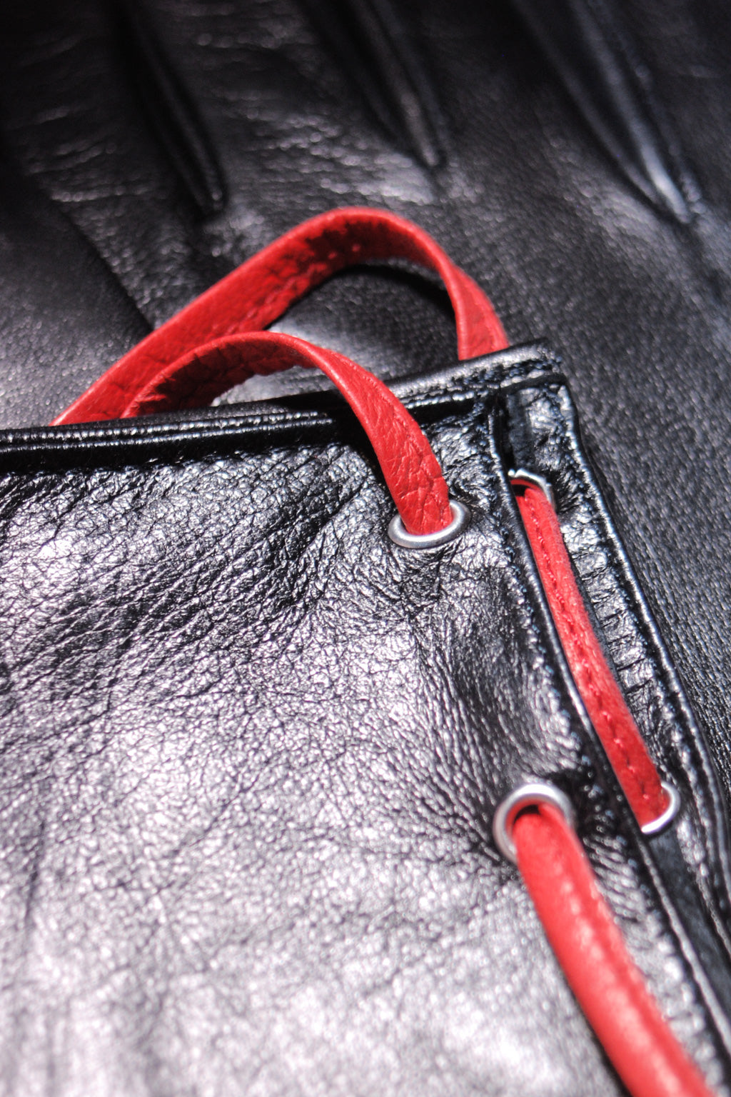LONG LEATHER GLOVES WITH CORSET CLOSING by INES – Ines Gloves